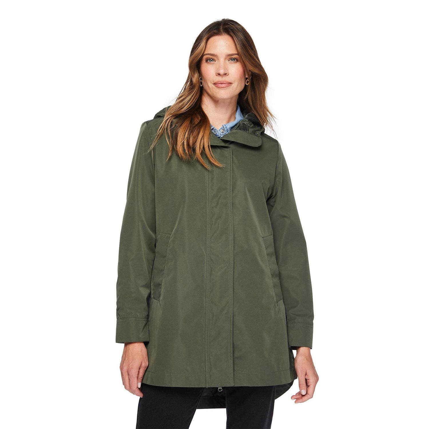 Click here for George Womens Hooded Rain Coat M prices