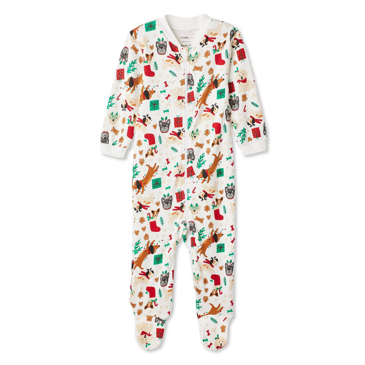 Click here for George Baby Boys Holiday Printed Sleeper 12-18 Mon... prices