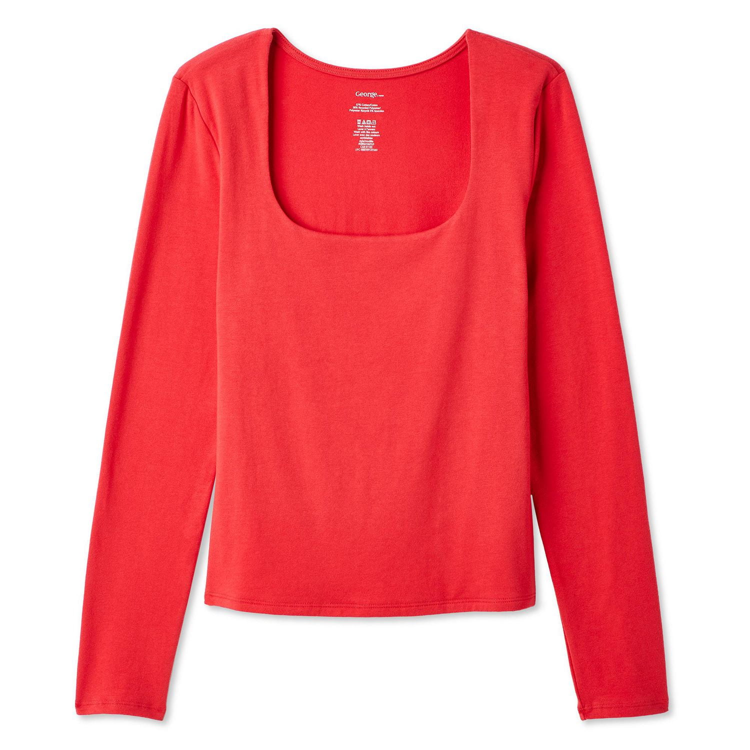 Click here for George Womens Long-Sleeve Scoop-Neck T-Shirt Xs prices