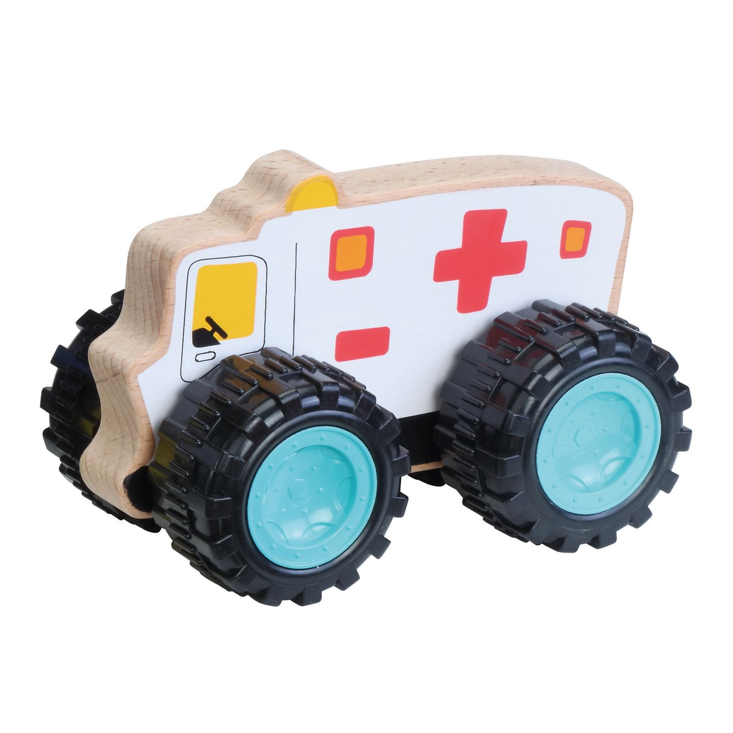 kid connection Wooden Ambulance Push Toy Car | Walmart Canada