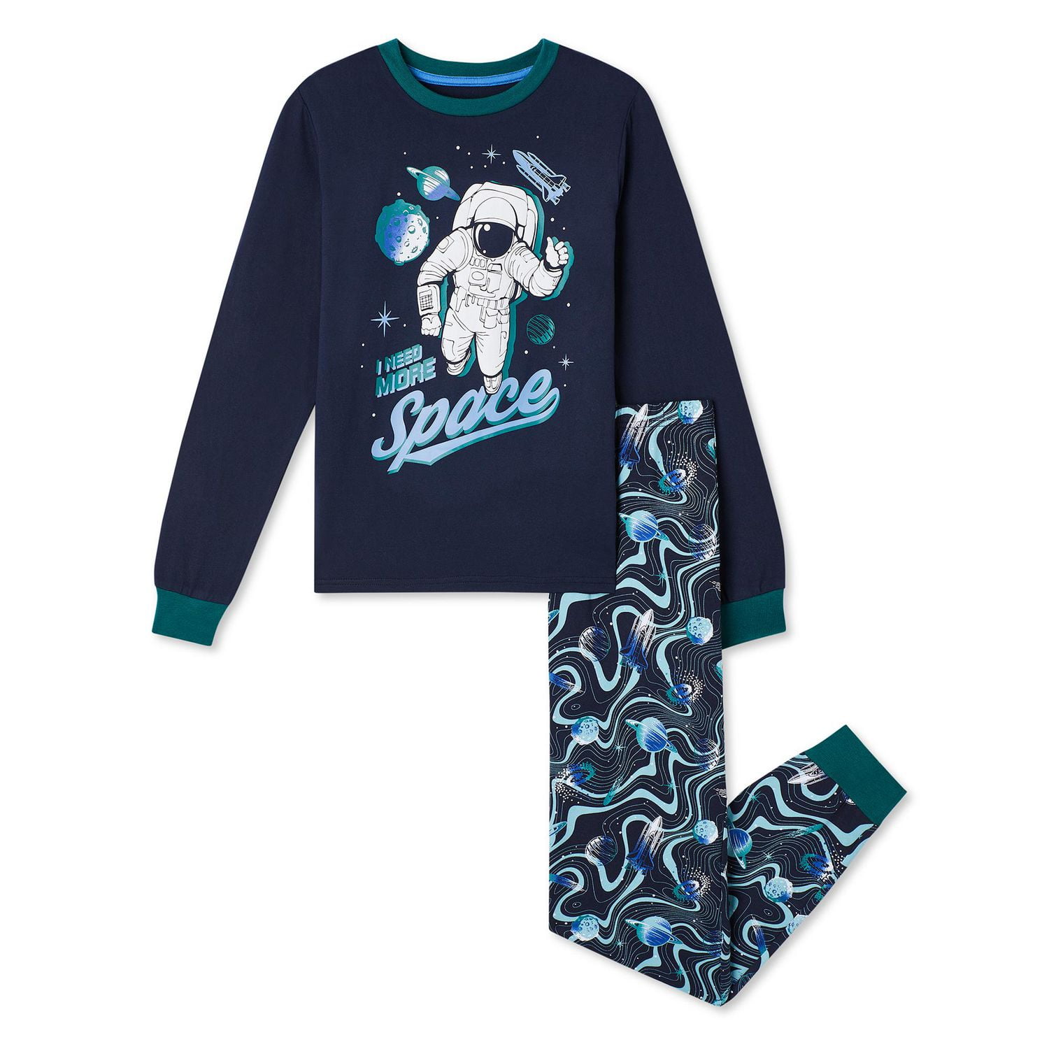 George Boys' Long Sleeve Tee and Pant Pajamas 2-Piece Set - Walmart.ca