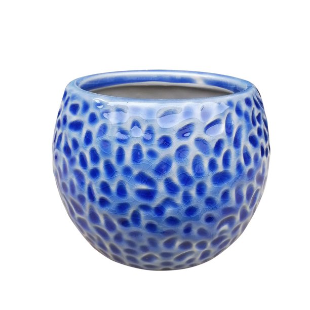4IN ROUND DIMPLE PLANTER BLUE - Walmart.ca