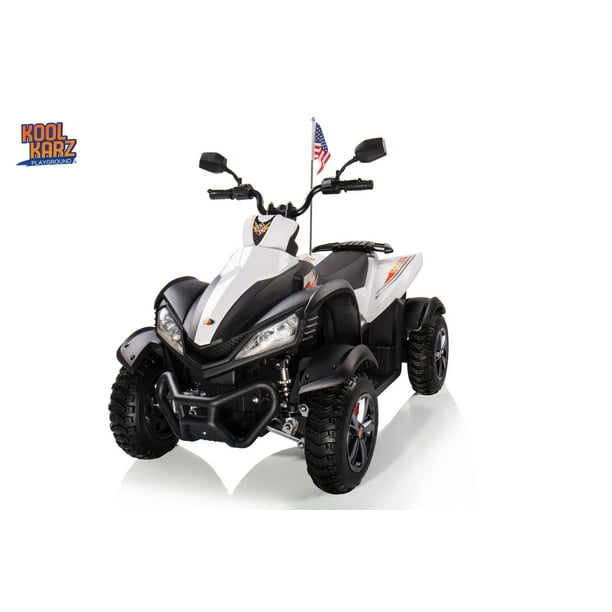 Kool Karz ATV Ride on Toy Car - White - Walmart.ca