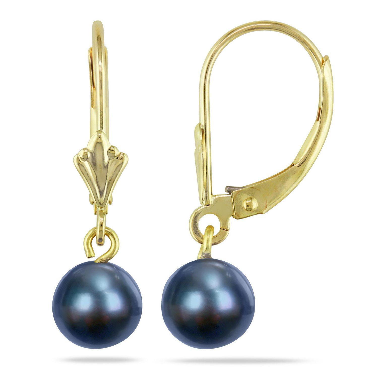 Click here for Miabella 6-6.5mm Cultured Pearl 10k Yellow Gold Da... prices
