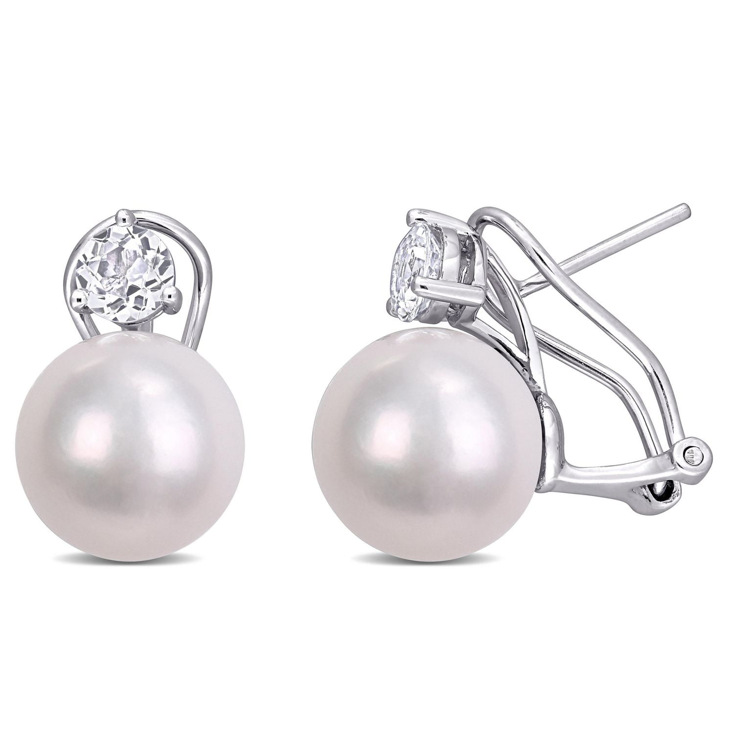 Click here for Miabella 11-12mm Cultured Pearl And 1 1/6 Carat T.... prices
