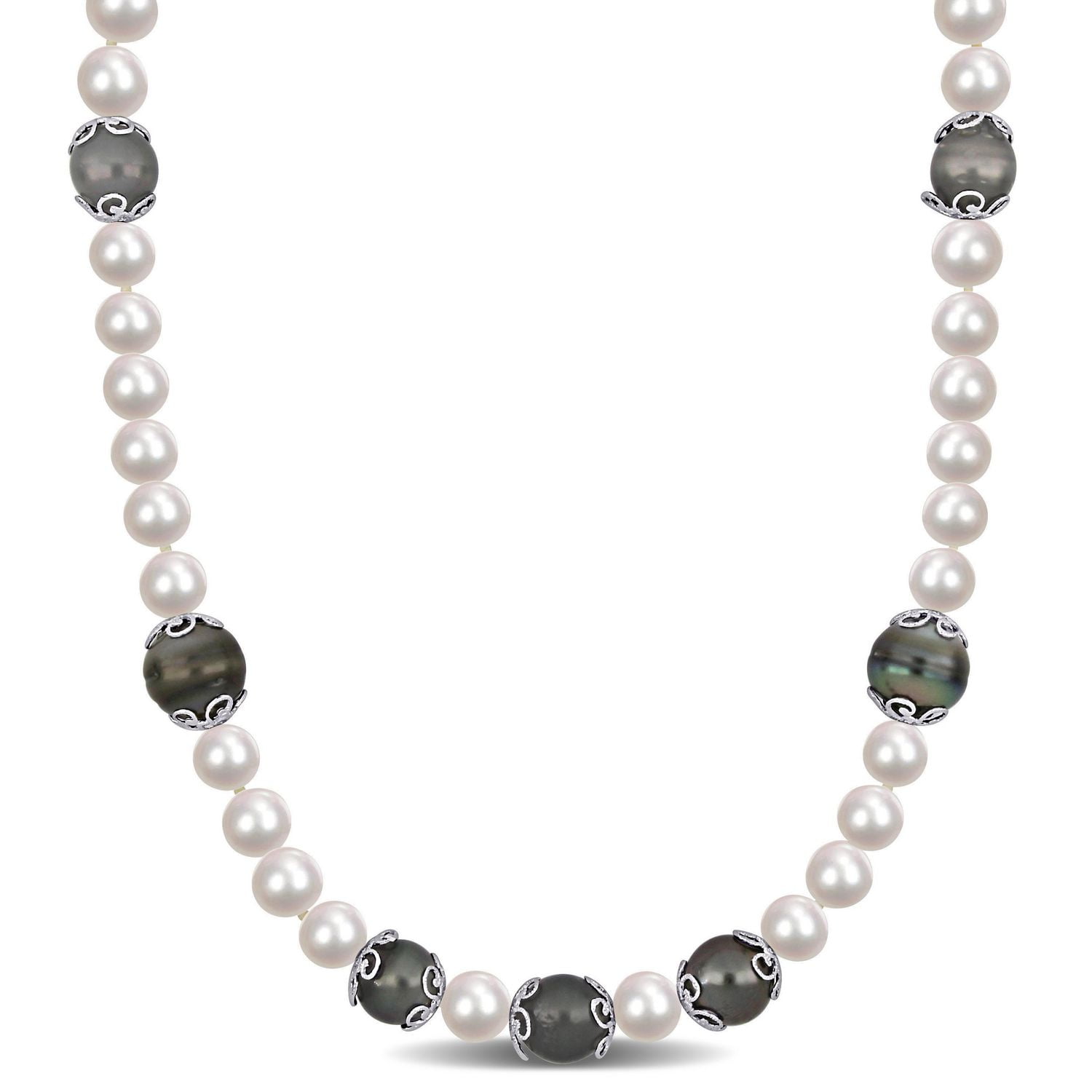 Click here for Miabella 9-10mm Cultured Freshwater And Tahitian P... prices