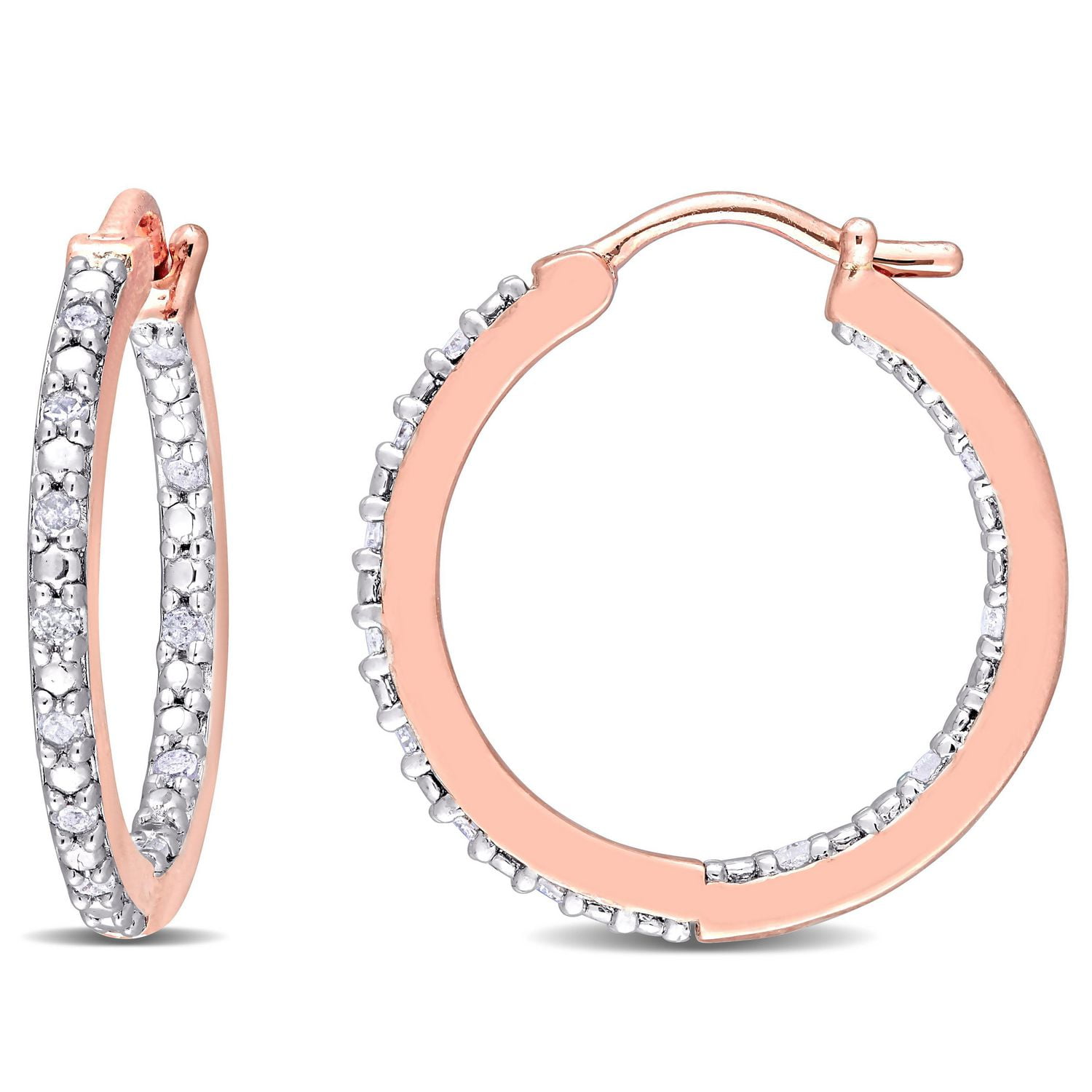 Click here for Miabella 1/4 Carat T. W Diamond Rose Rhodium-Plate... prices