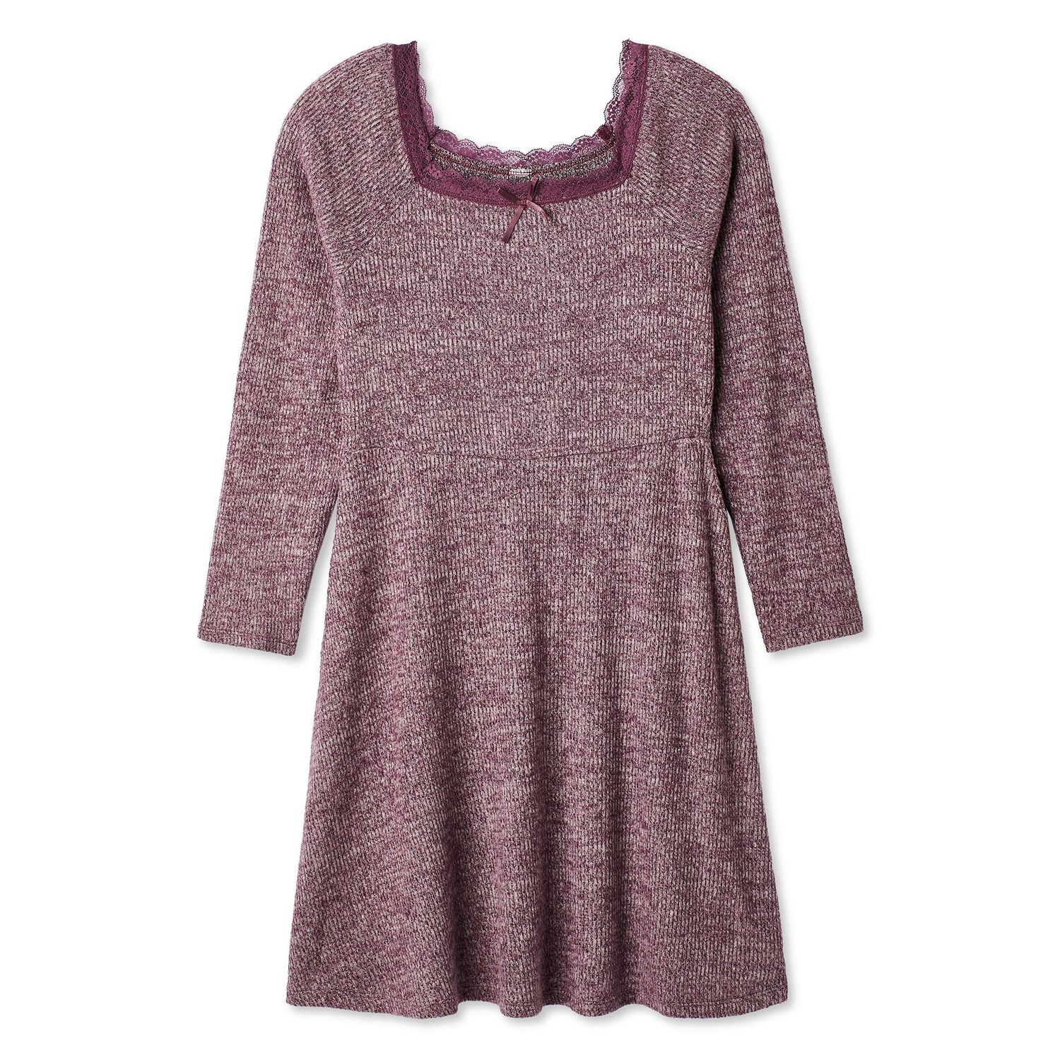 George Girls' Lace Trim Skater Dress - Walmart.ca