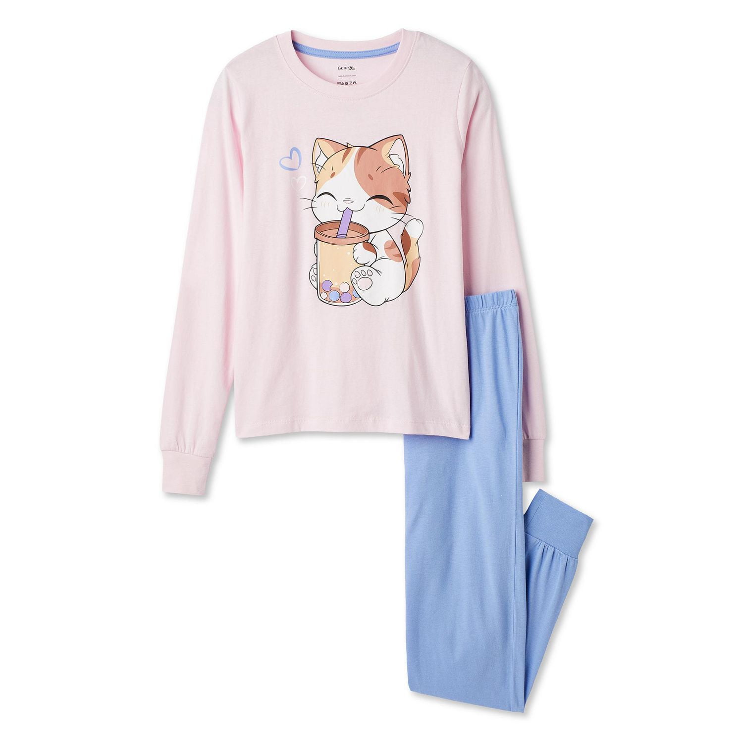 Click here for George Girls Two Piece Pajama Set Xs prices