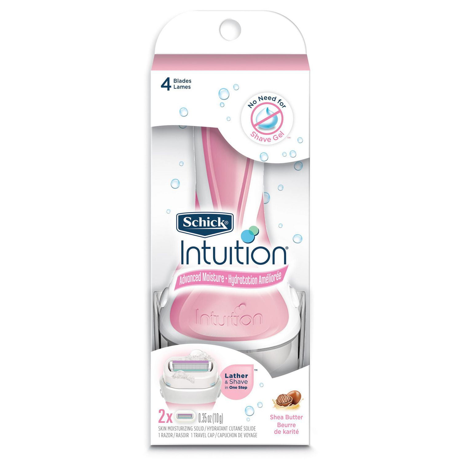 Schick Intuition Advanced Moisturizing Women’s Razor with Shea Butter ...