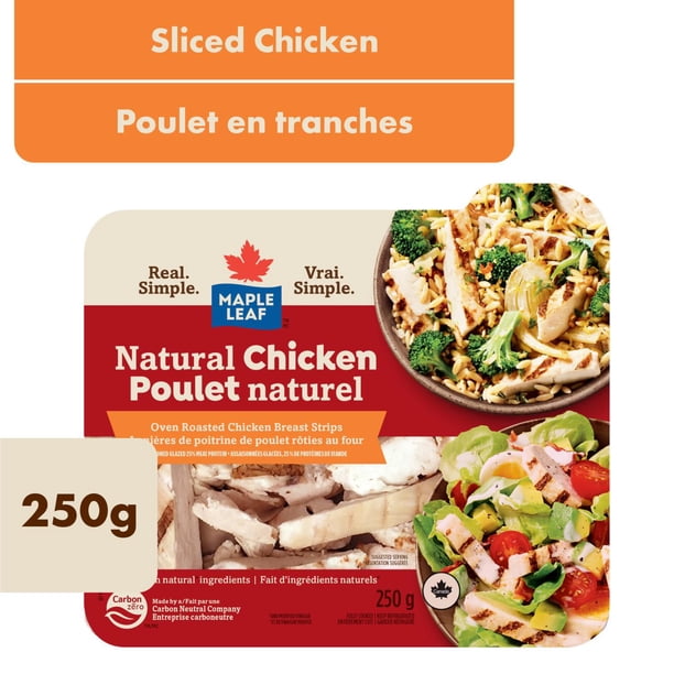 Maple Leaf Natural Sliced Chicken - Walmart.ca