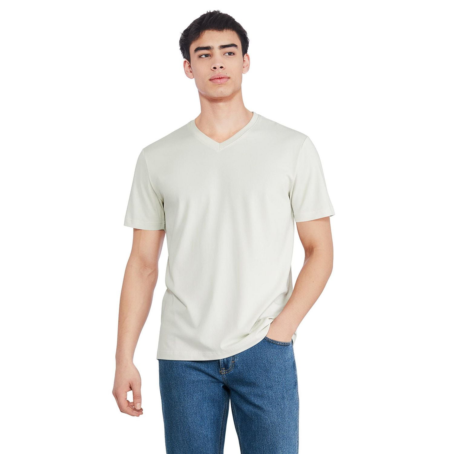 Click here for George Mens Stretch V-Neck T-Shirt L prices