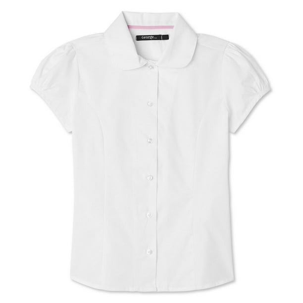 George Girls' Short Sleeve Uniform Blouse - Walmart.ca