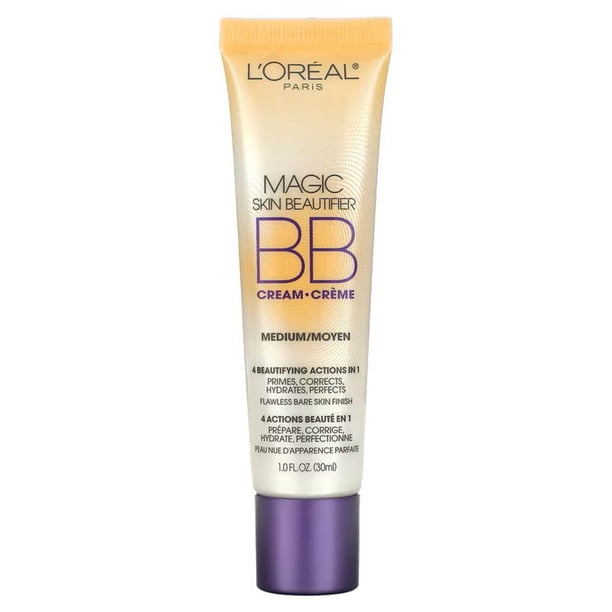 L'Oréal Paris Magic Skin Beautifier BB Cream, 30 mL, 4-in-1 BB Cream ...