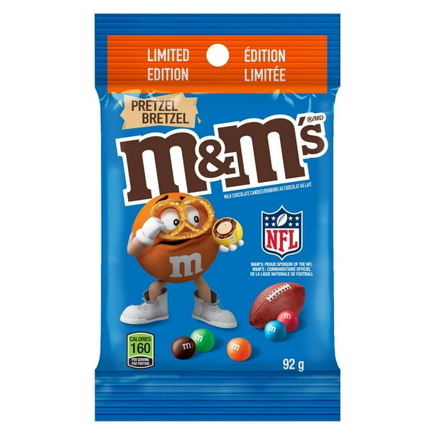 M&M's Pretzel Chocolate Candy, Chocolate Pieces, Sharing Size, 92g ...