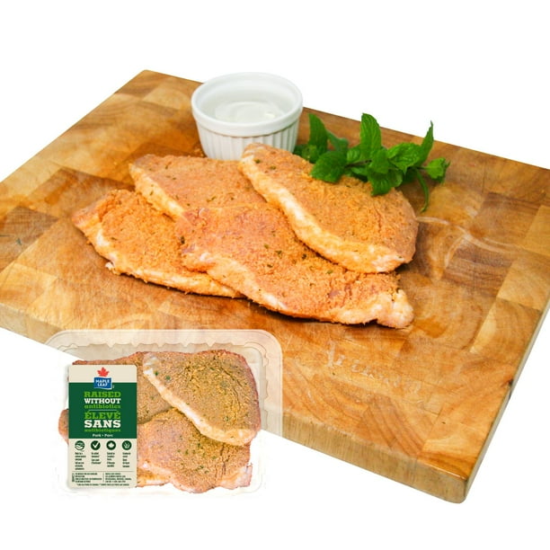 Maple Leaf Breaded Fresh Pork Cutlets Raised Without Antibiotics, 4 ...