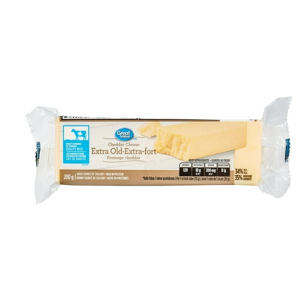 Great Value Cheddar Cheese Extra Old - Walmart.ca