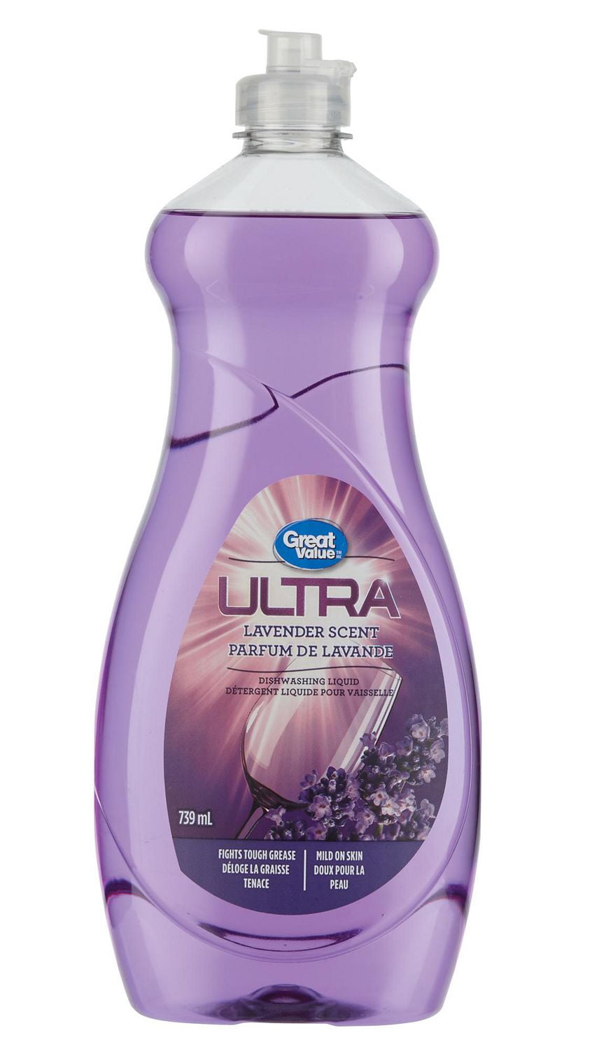 Détergent liquide pour vaisselle Ultra de Great Value au parfum de ...