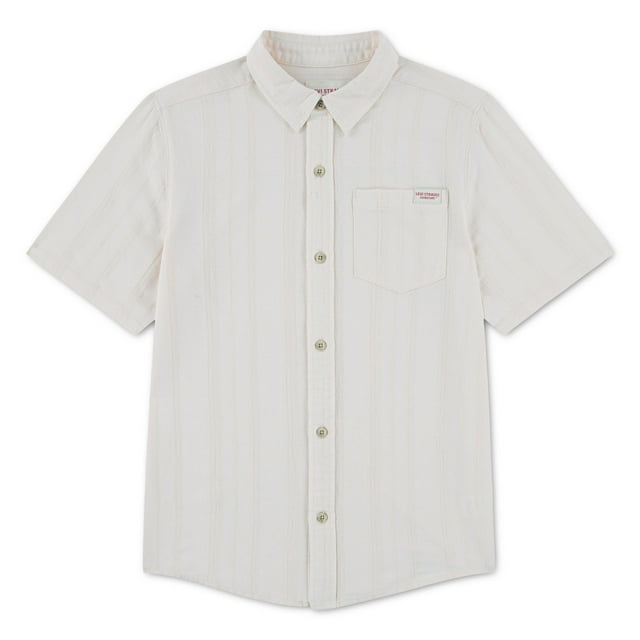 Levi Strauss Signature Textured Short Sleeve Woven Top - Walmart.ca