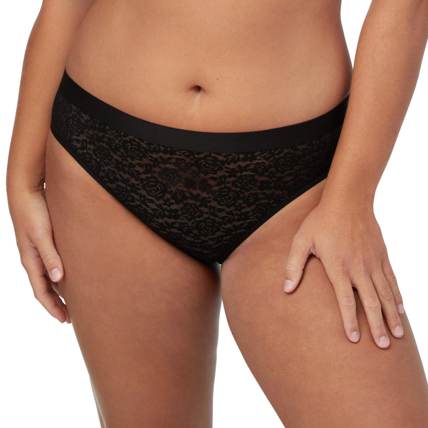 Click here for Maidenform Stretch Lace Hi Leg Bikini  2-Pack L prices