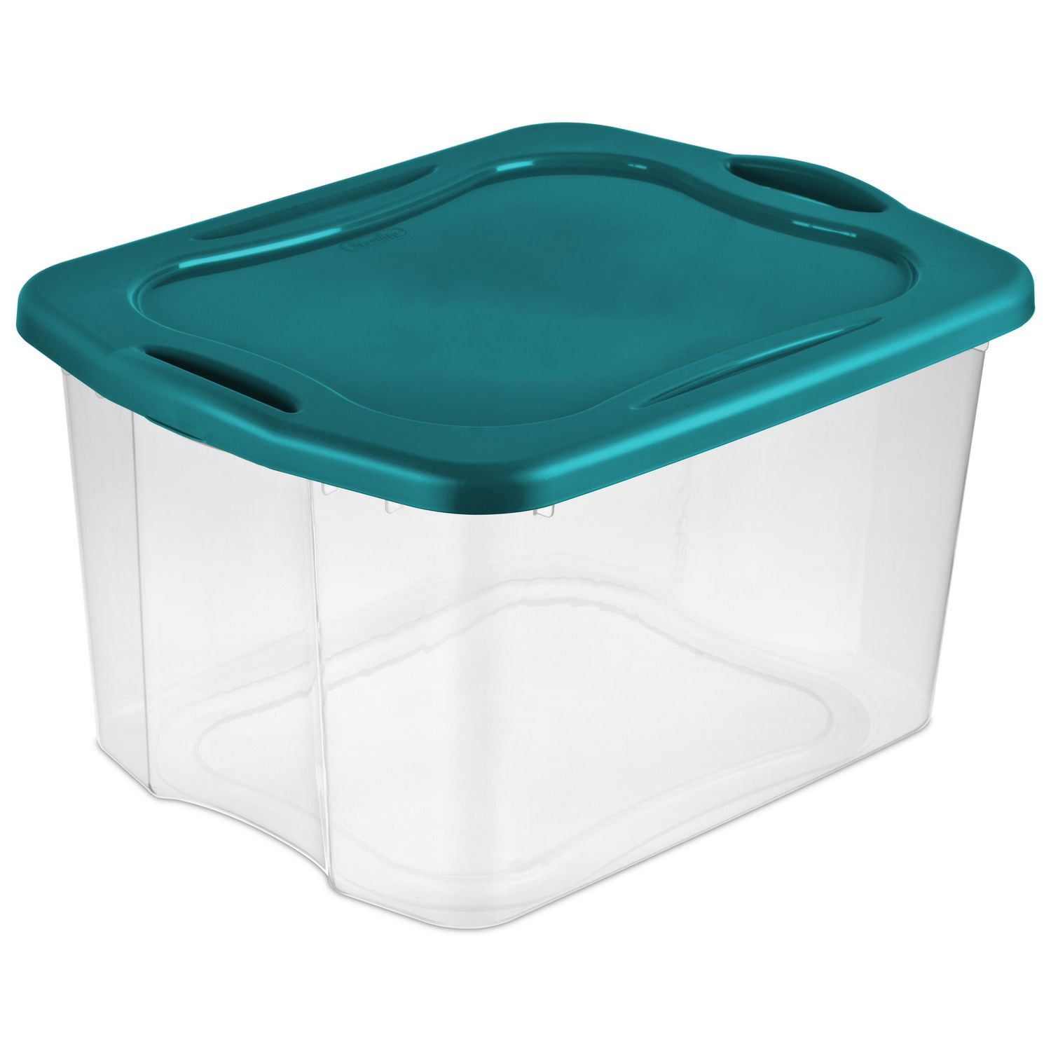 Sterilite 66L Easy Carry Storage Box- Aqua | Walmart Canada