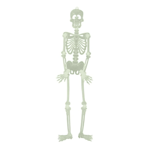 Halloween 3-ft Glow in the Dark Plastic Skeleton, Indoor & Outdoor ...