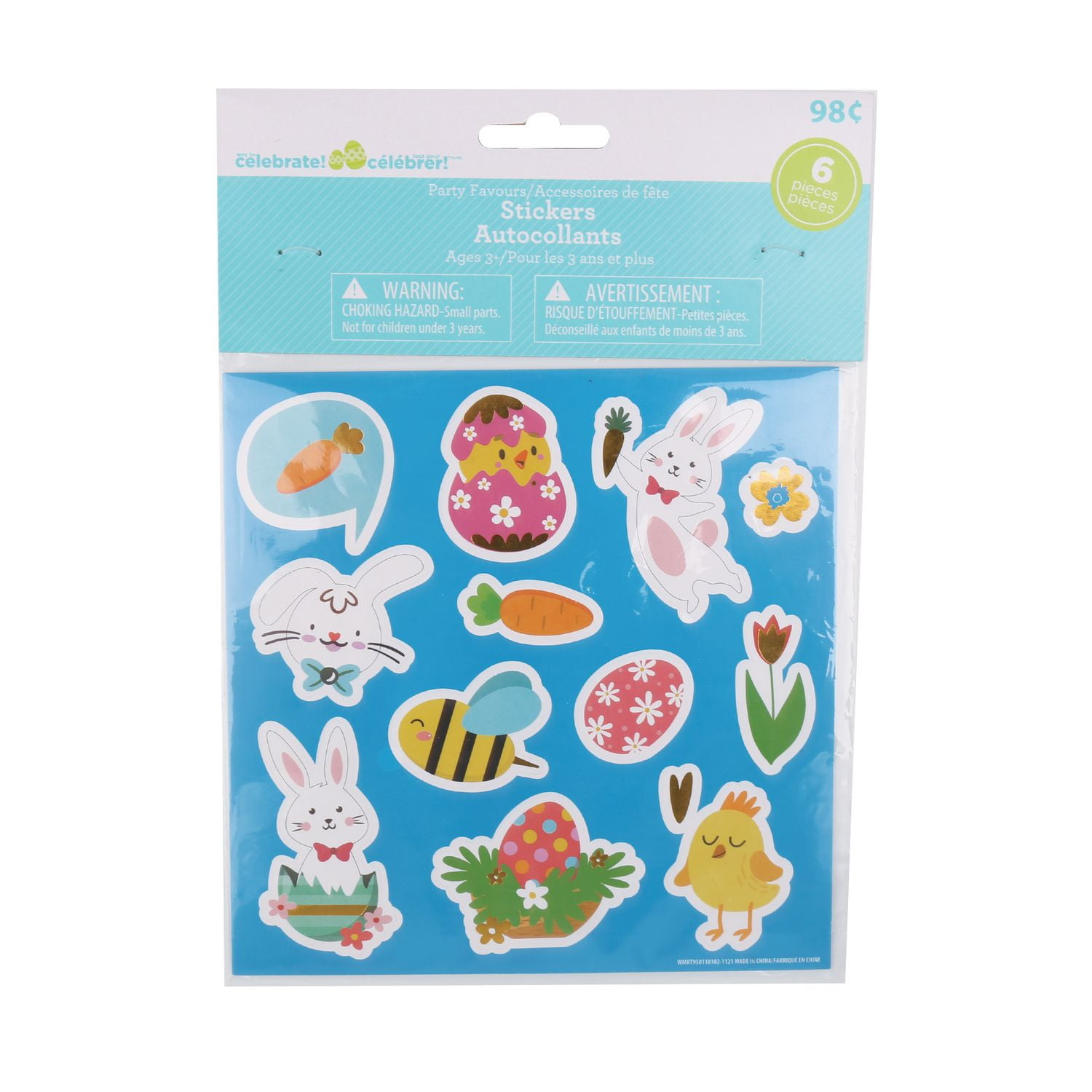 6 CT STICKERS BLUE, EASTER, WAY TO CELEBRATE. | Walmart Canada