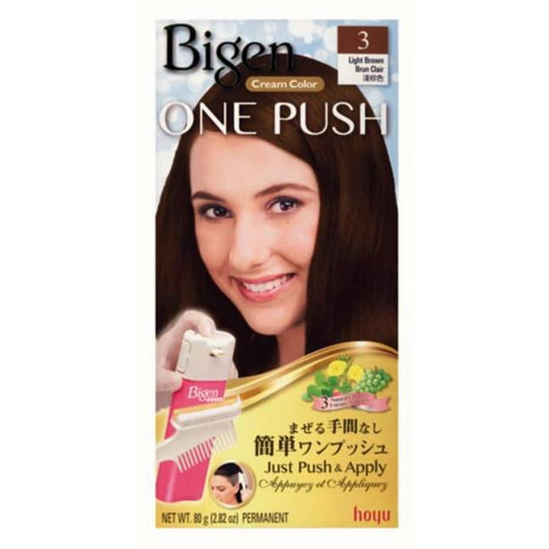 Bigen One Push Cream Color, No.3 - Light Brown - Walmart.ca