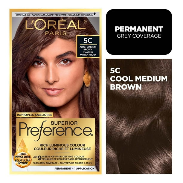 L'Oréal Paris Superior Preference Permanent Hair Dye, 100% Grey ...