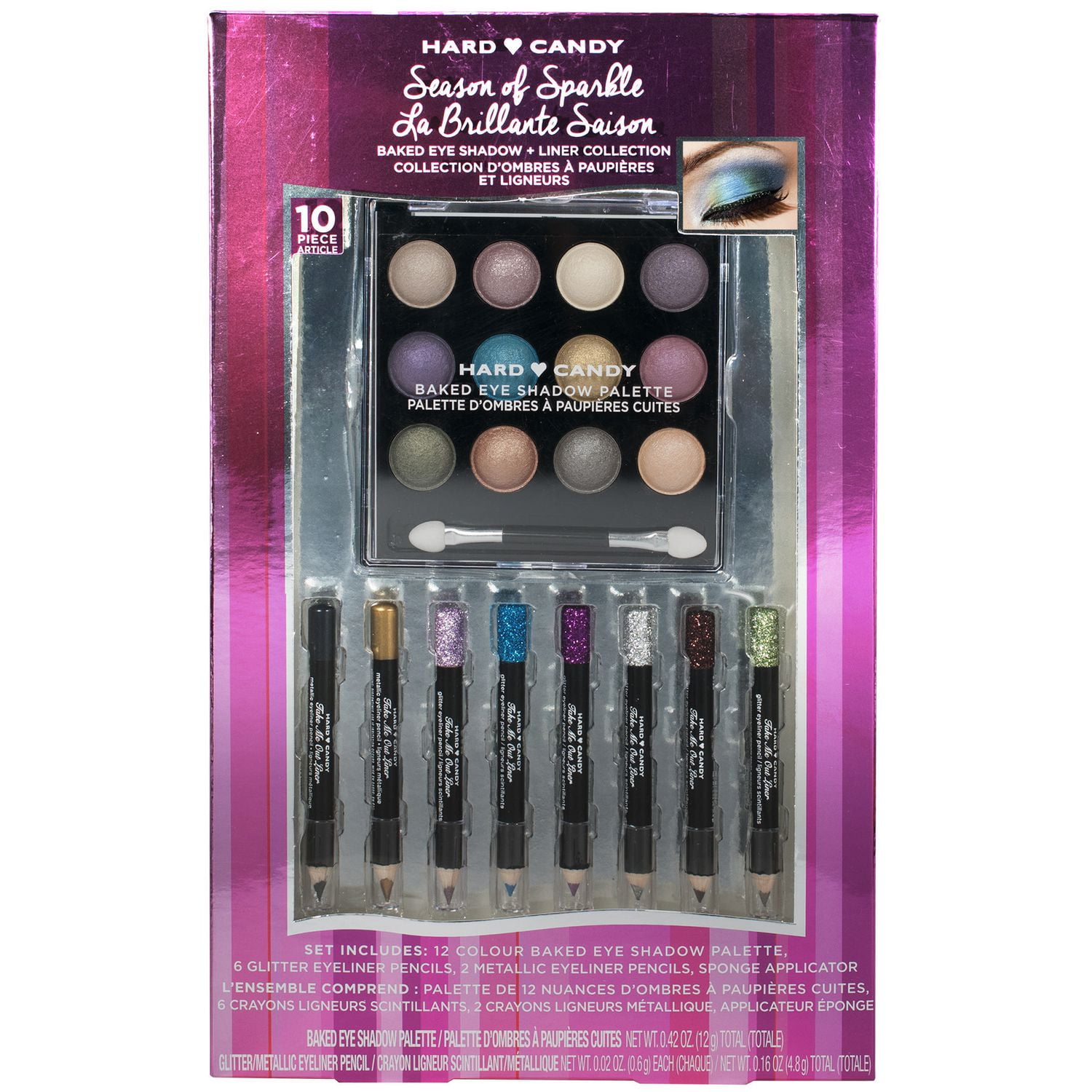Hard Candy Season of Sparkle Baked Eye Shadow + Liner Collection ...