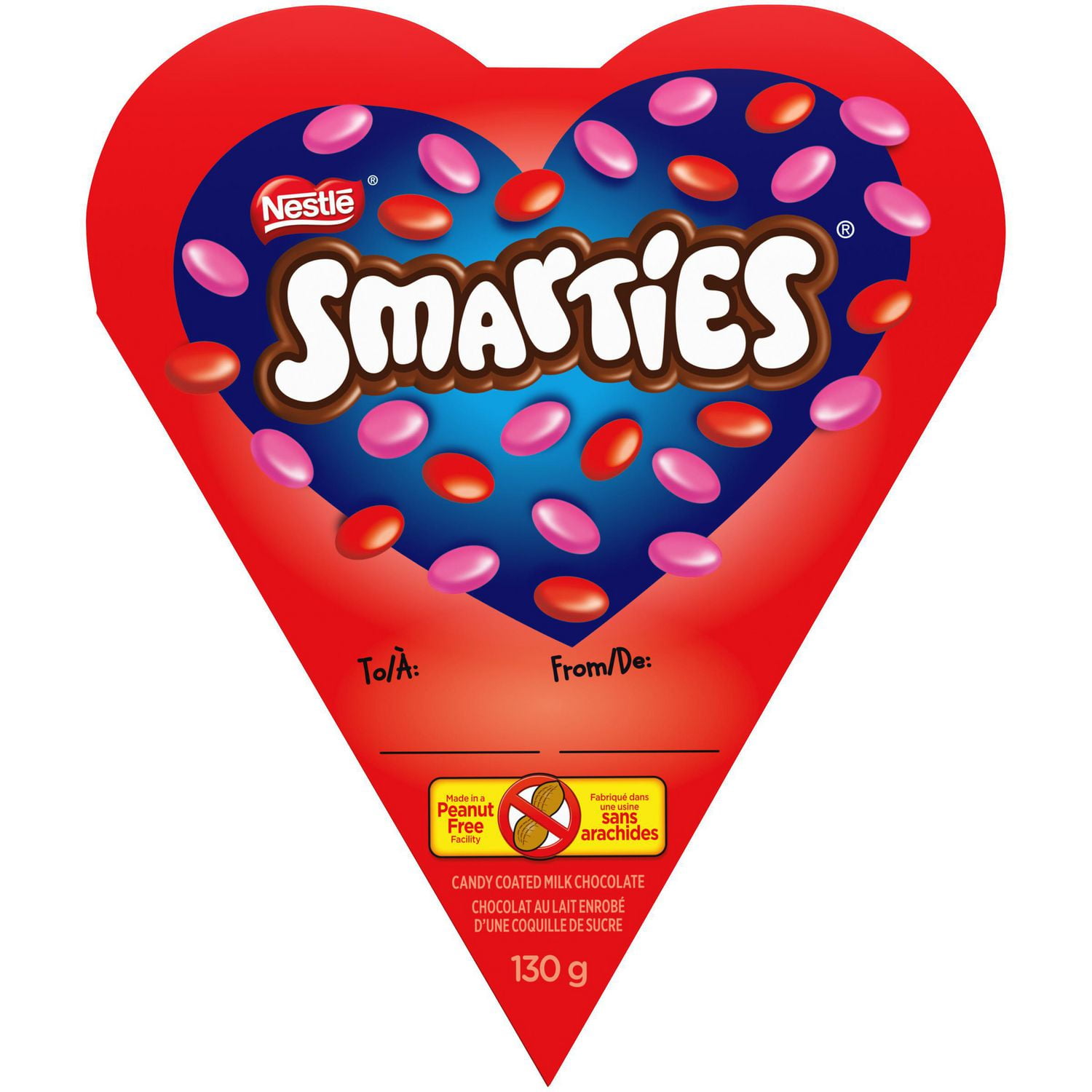 NESTLÉ SMARTIES Candy Coated Chocolate Heart-Shaped Valentine Box ...