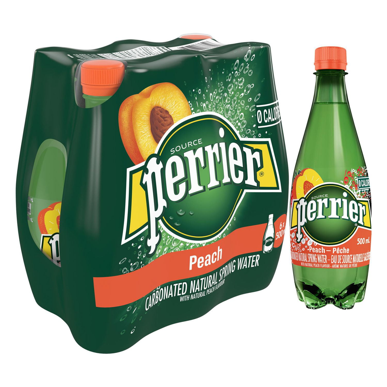 Perrier Peach Carbonated Natural Spring Water | Walmart Canada