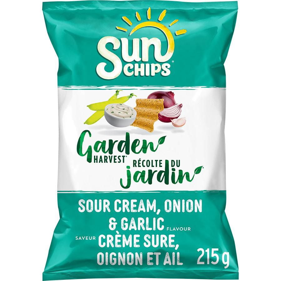 SunChips Garden Harvest Sour Cream, Onion & Garlic Multigrain Snacks ...