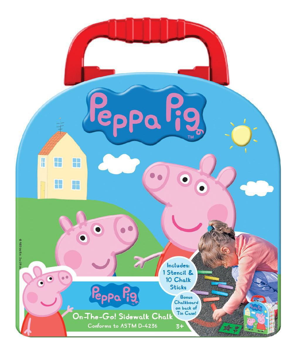 Peppa Pig On the Go Sidewalk Chalk in Tin Container | Walmart Canada