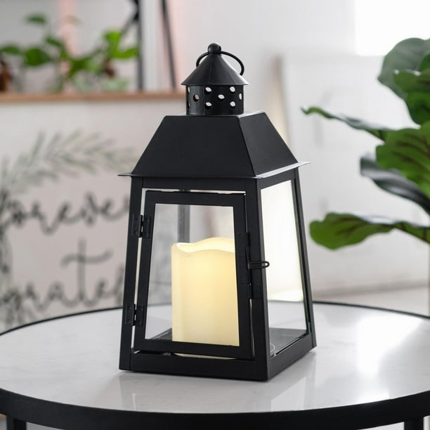 Hometrends 11.8'' Black Metal Lantern Small - Walmart.ca
