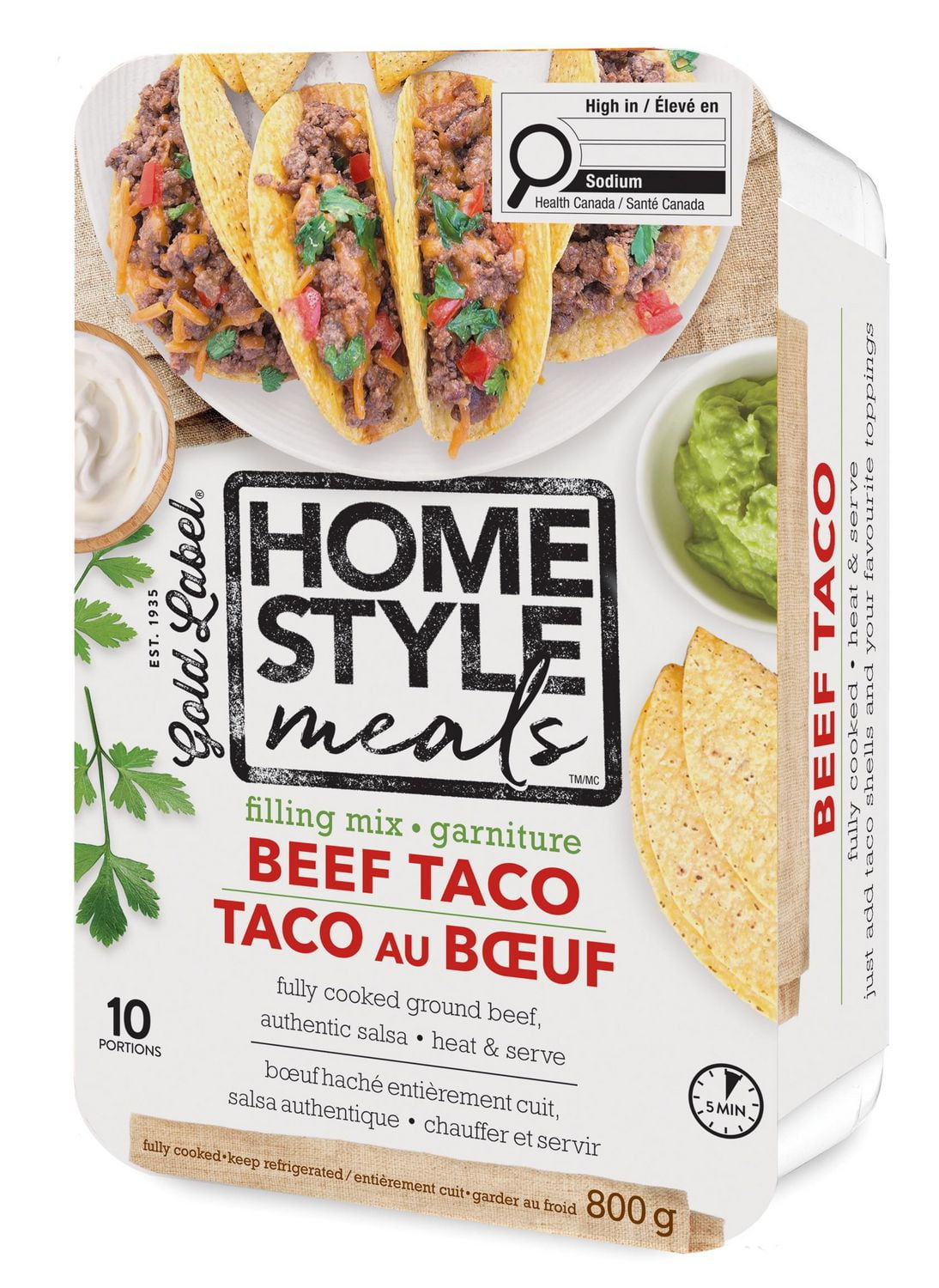 Click here for Gold Label Homestyle Beef Taco prices