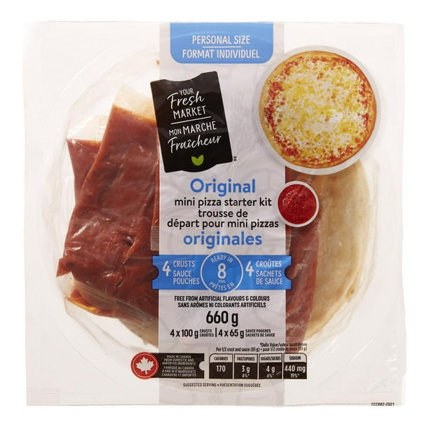 Your Fresh Market Original Mini Pizza Starter Kit - Walmart.ca