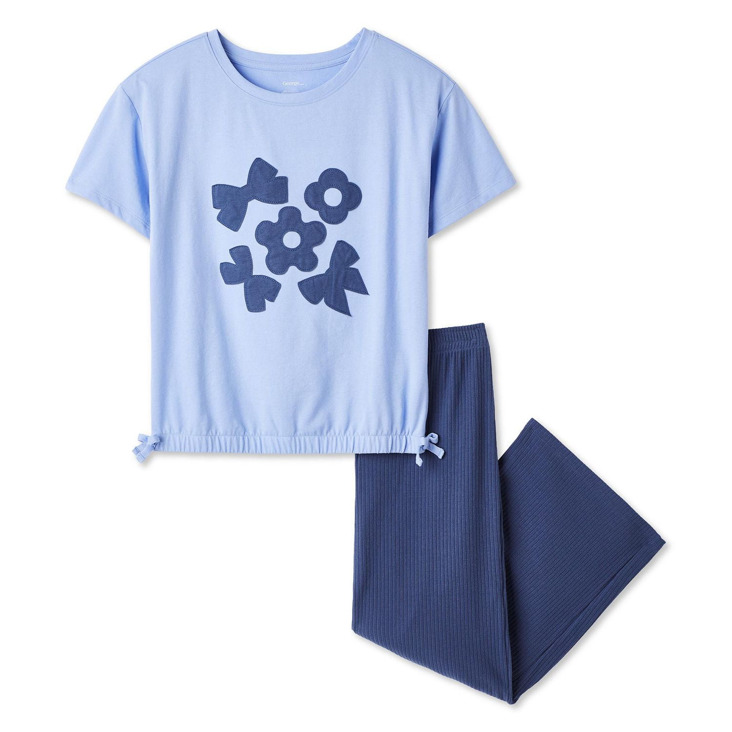 Click here for George Girls Two Piece Wide Leg Pant Set M prices