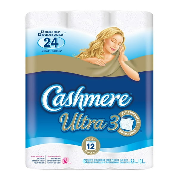 Cashmere Ultra Double Roll 3 Ply Bathroom Tissue Paper - Walmart.ca