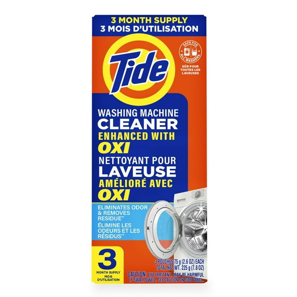 Tide Washing Machine Cleaner with Oxi Powder, Odor Eliminator and ...
