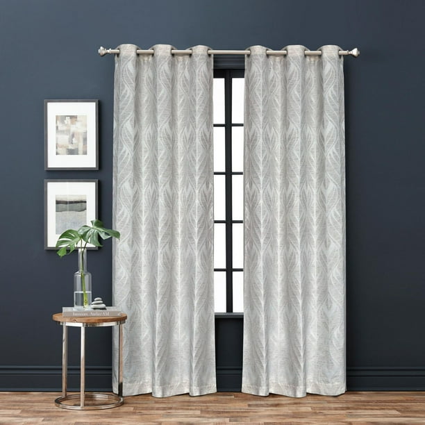 Hometrends 84" Farley Light Filtering Drapery Grommet Window Curtain ...