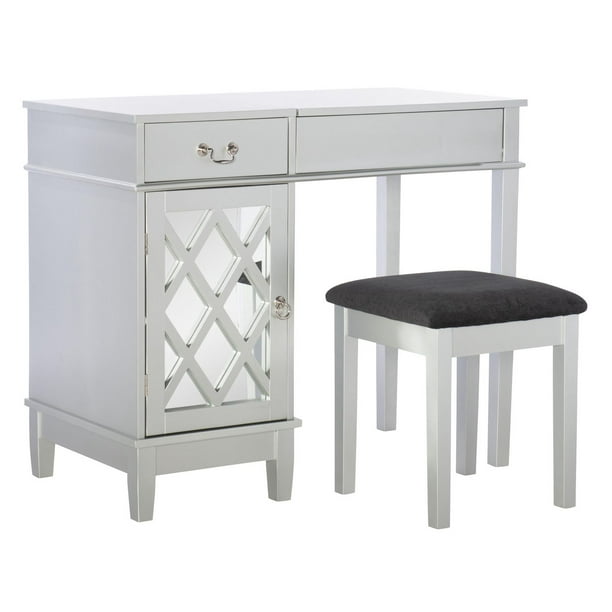 Riley Silver Lattice Vanity Set - Walmart.ca