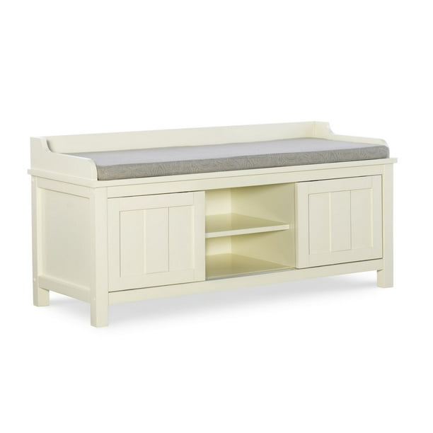 Westville White Storage Bench - Walmart.ca
