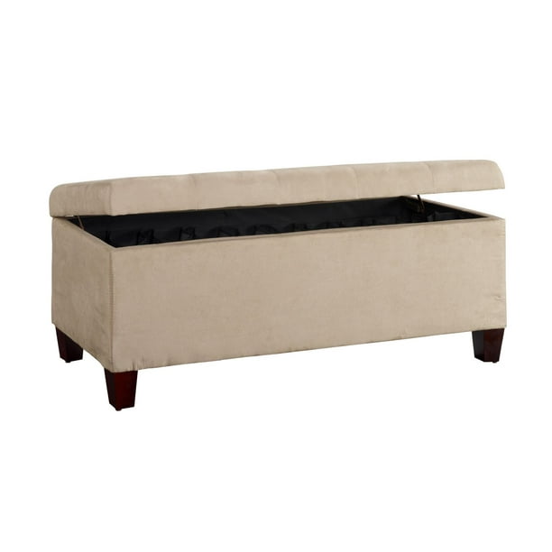 Charlotte Beige Shoe Storage Ottoman - Walmart.ca