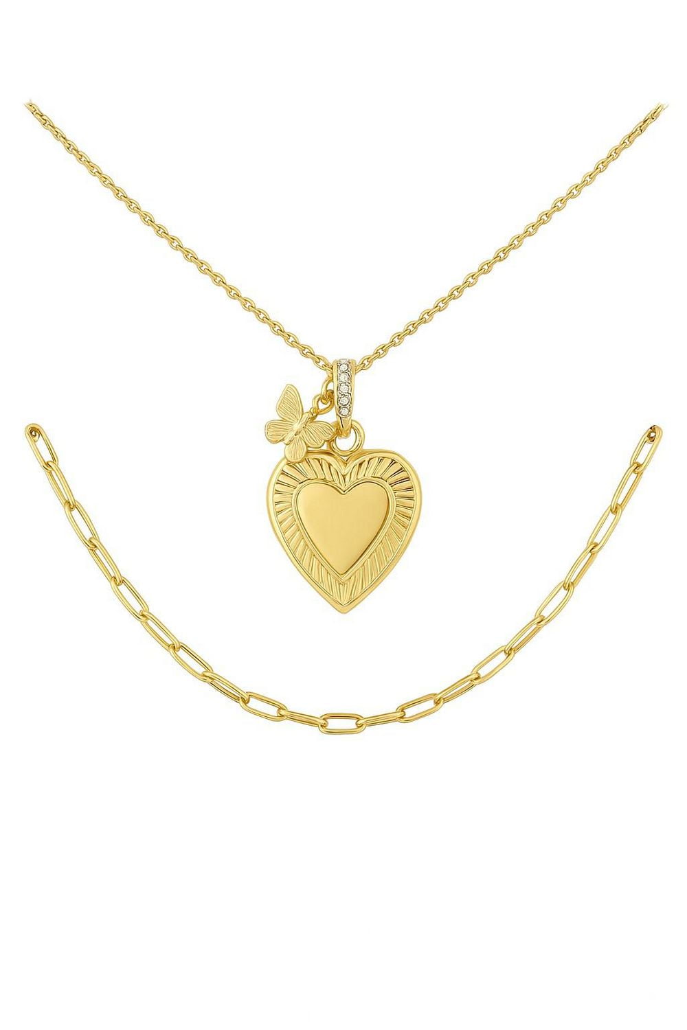 Click here for Luxury Designs Gold Plated Layered Heart Locket &... prices