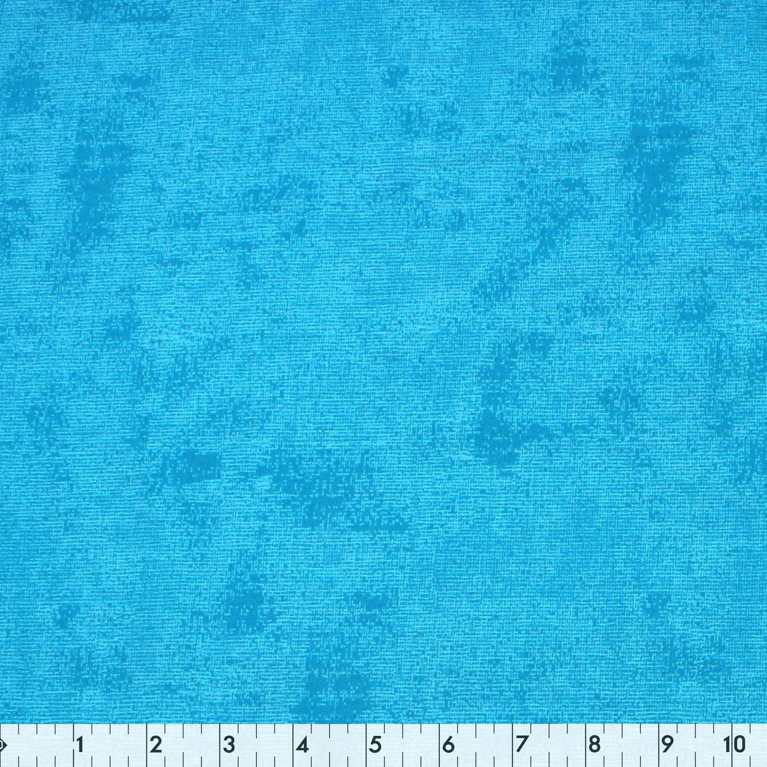 Fabric Creations Aqua Blue Textured Cotton Fabric by the Metre ...