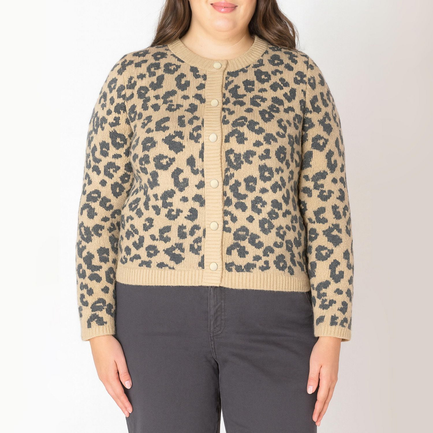 Click here for Devoted Womens Plus Size Long Sleeve Animal Print... prices