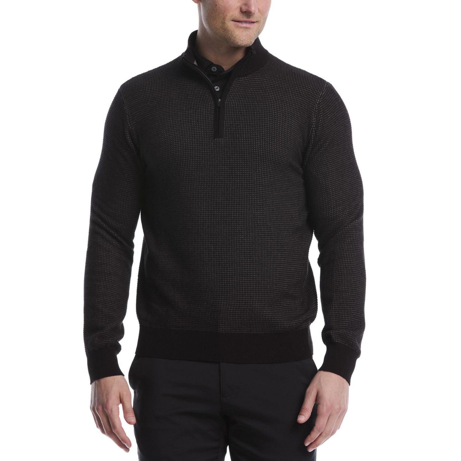 Click here for Ben Hogan Performance Mens Long Sleeve Jacquard 1/... prices