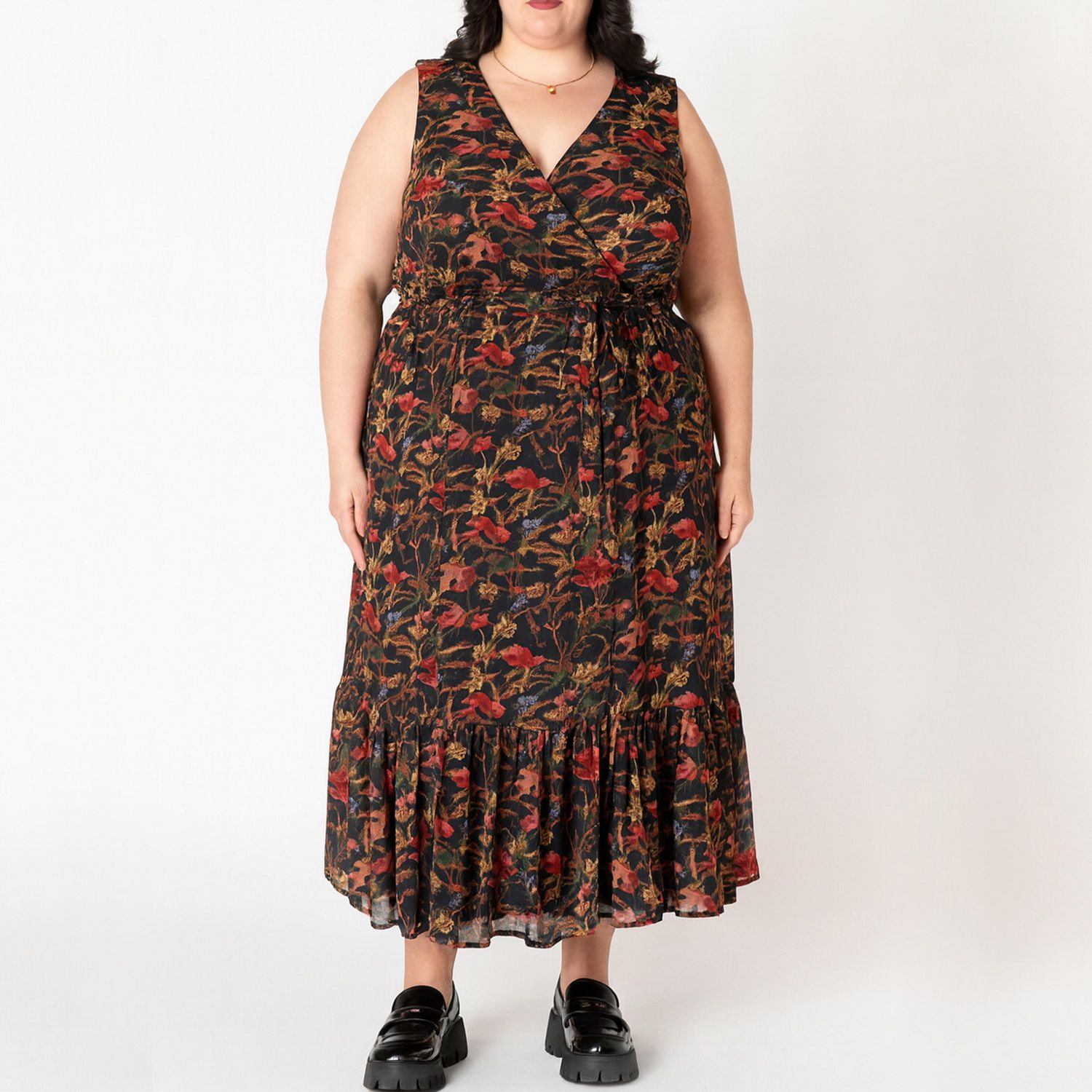 Click here for Devoted Sleeveless Wrap Maxi Dress 2x prices