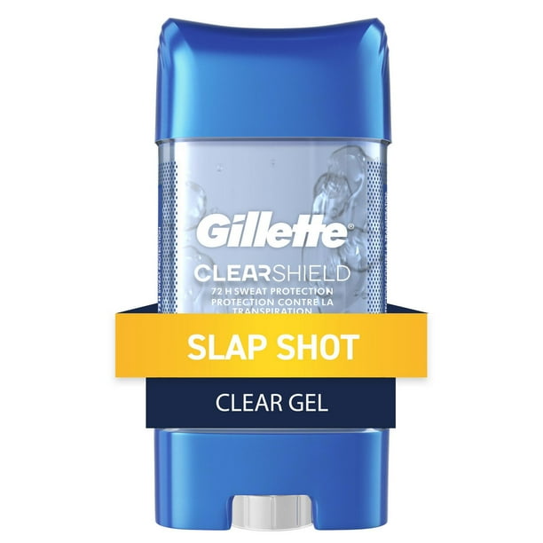 Gillette Antiperspirant and Deodorant for Men, Clear Gel, Slap Shot ...